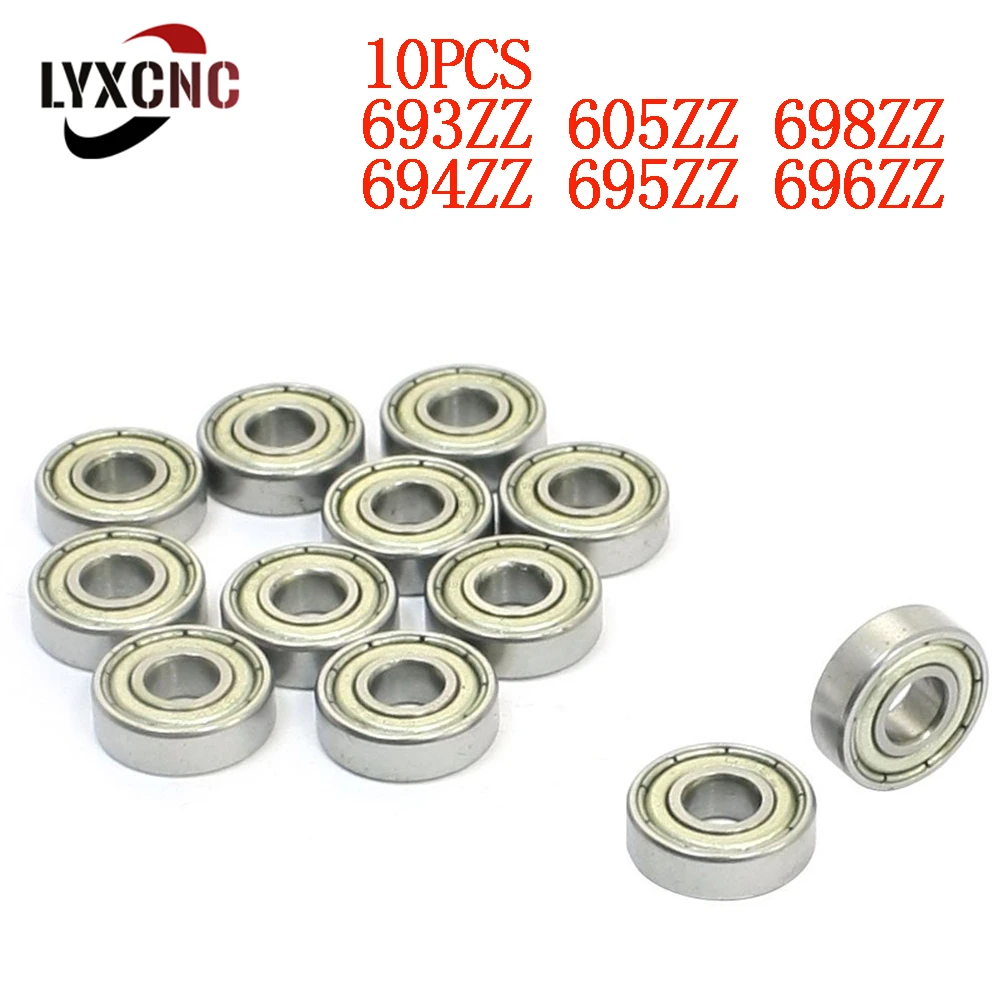 1/10pc 698zz 693zz 605zz 694zz 695zz 696zz Miniature Ball Bearie Small ...