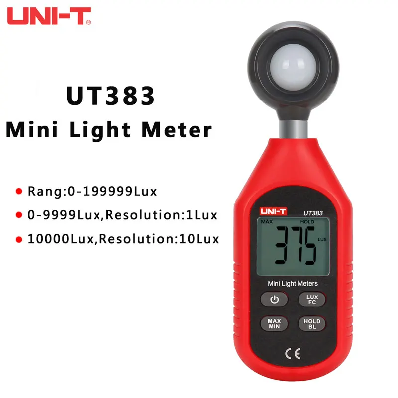 UNI-T UT383 digital illuminance meter, high-precision low light ...