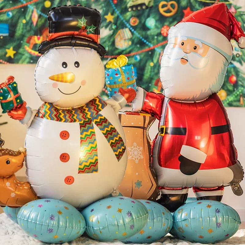 4D-Large-Christmas-Standing-Balloon-Cartoon-Santa-Claus-Snowman-Xmas ...