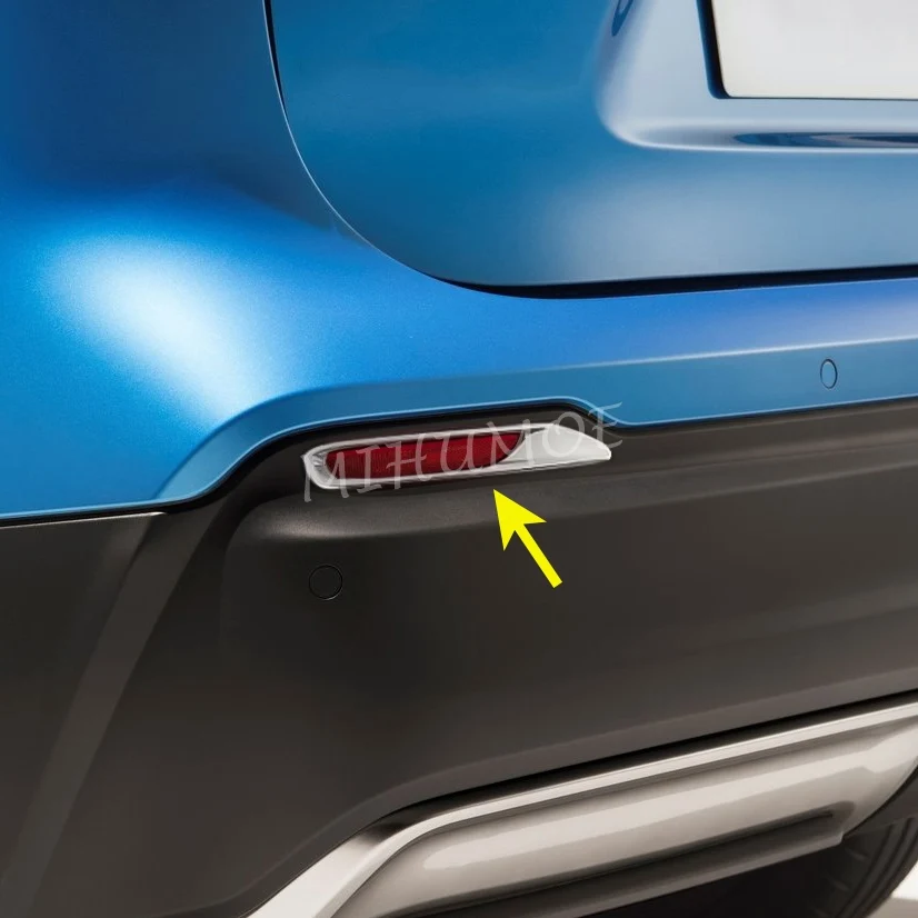 Glossy Chrome Rear Fog Light Surrounds Bumper Reflector Cover For ...