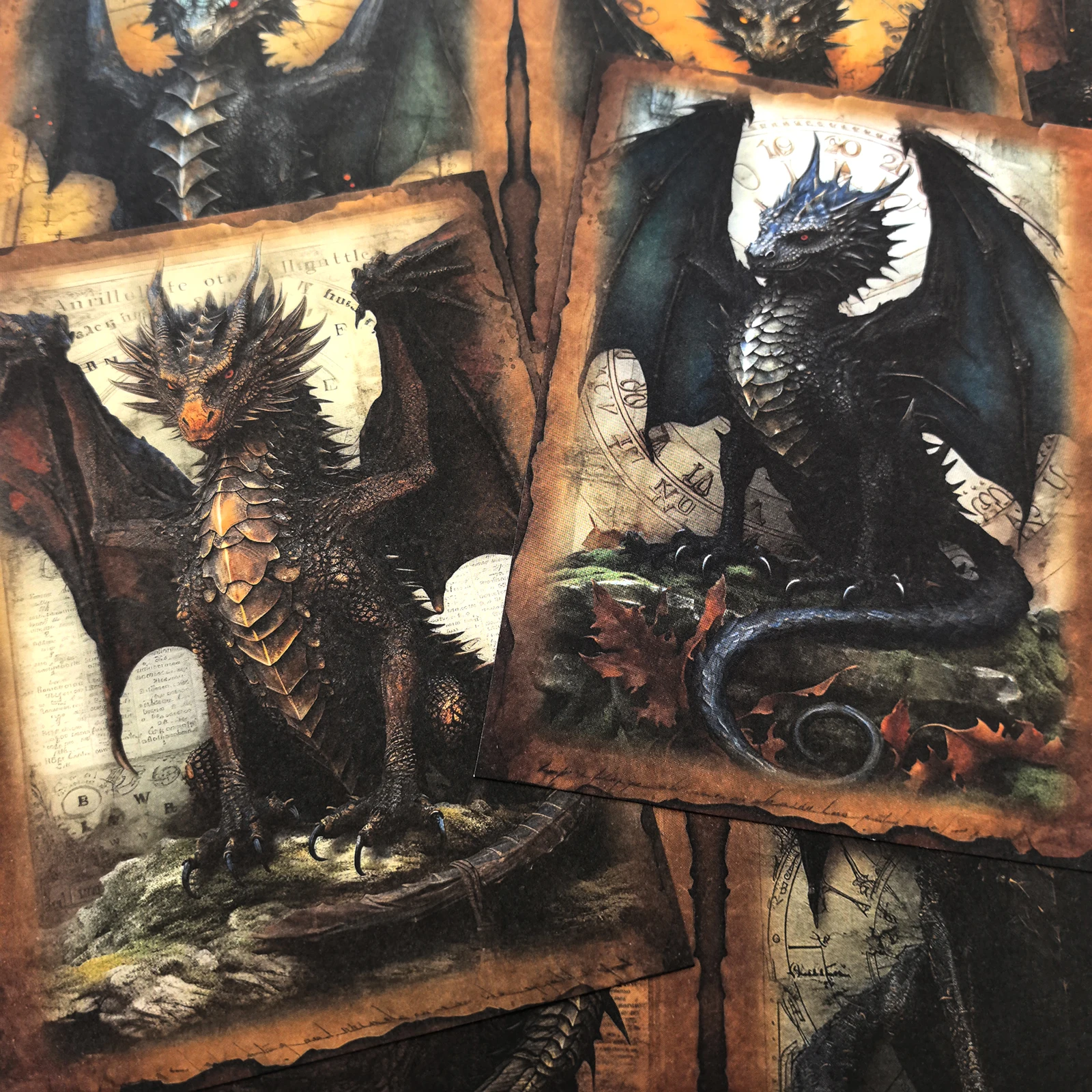 Viguscraft 12Sheets A5 Size Dark Magic Dragon Junk Diary Magazine ...