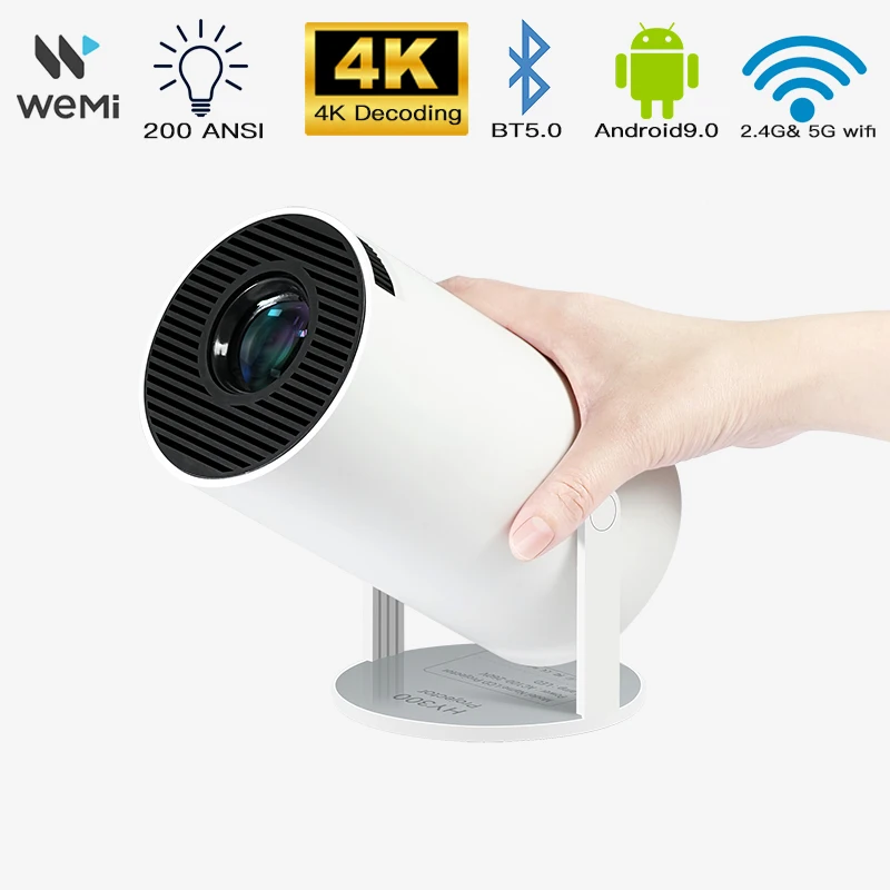 WEMI-HY300-Mini-Projector-4K-Android-11-01080P-720-P-200ANSI-Portable ...
