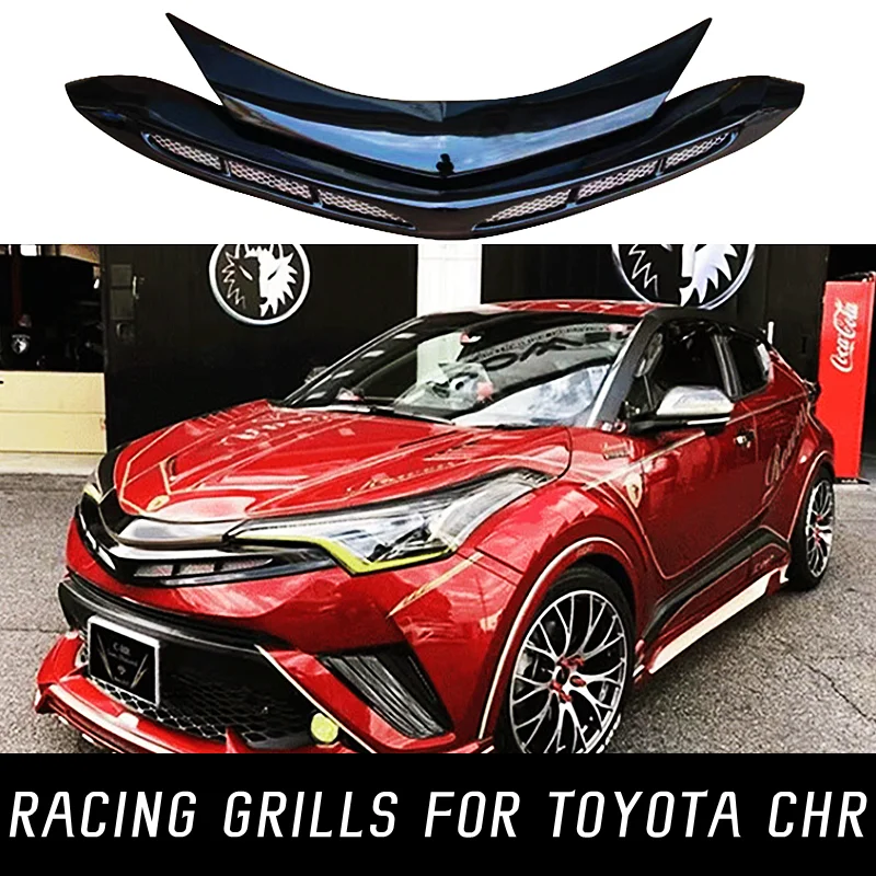 For-Toyota-CHR-2016-2022-Car-Front-Bumper-Lower-Mesh-Grill-Grille-Cover ...