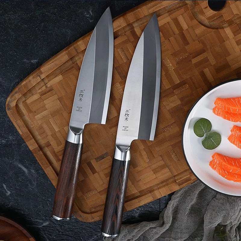 Japanese-Deba-Fish-Head-Knife-Salmon-Knife-Sashimi-Sushi-Filleting ...