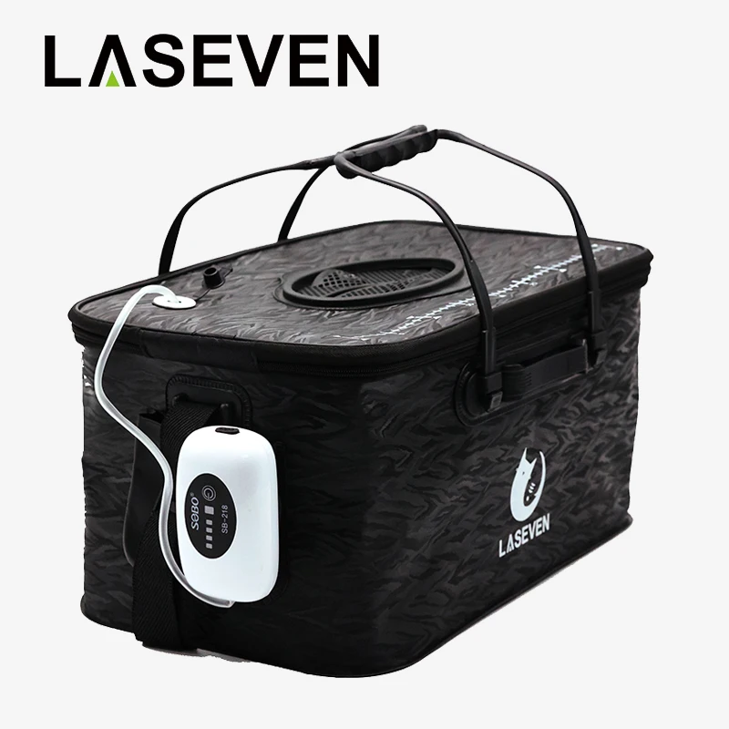 Fishing Bucket Folding Thickening Portable Living Fish Bucket Outdoor ...