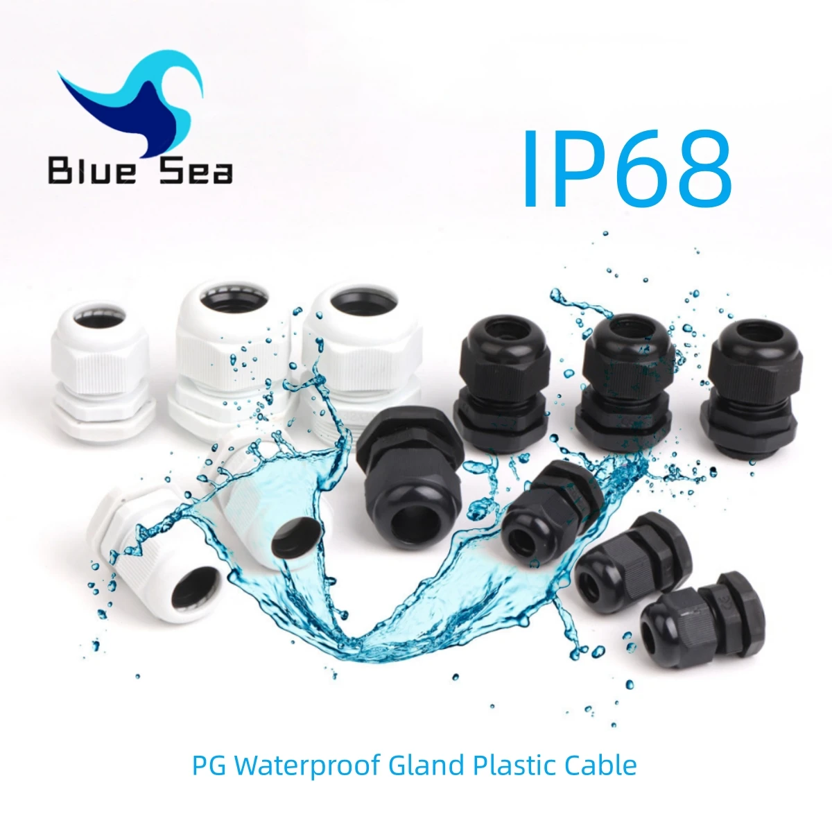 Waterproof-Cable-Gland-Plastic-Cable-Entry-IP68-PG7-For-3-6-5mm-PG9 ...