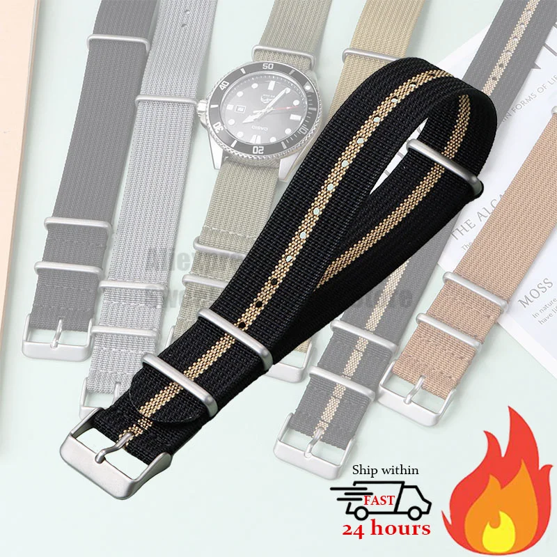 Premium-Nylon-Watch-Strap-18mm-20mm-22mm-Universal-Bracelet-Military ...