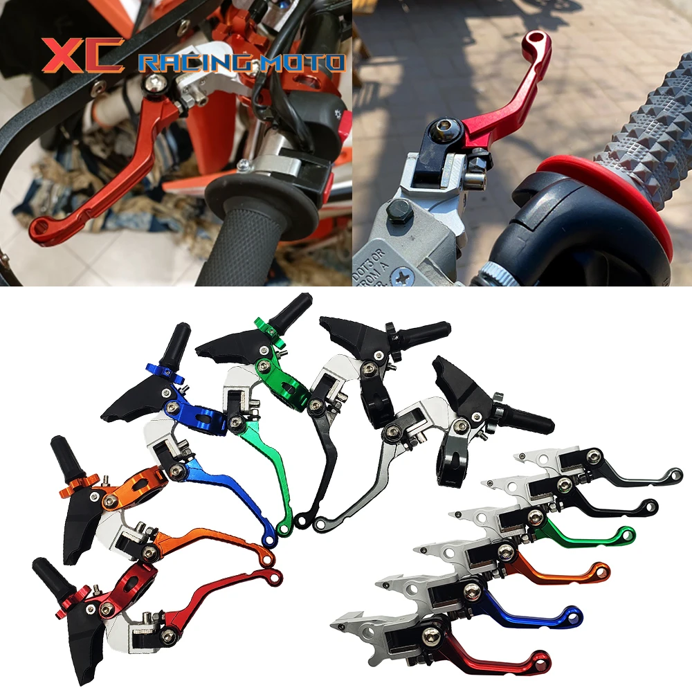 Motorcycle-Folding-Aluminum-CNC-Clutch-Lever-Brake-Lever-For-CR-CRF-KLX ...