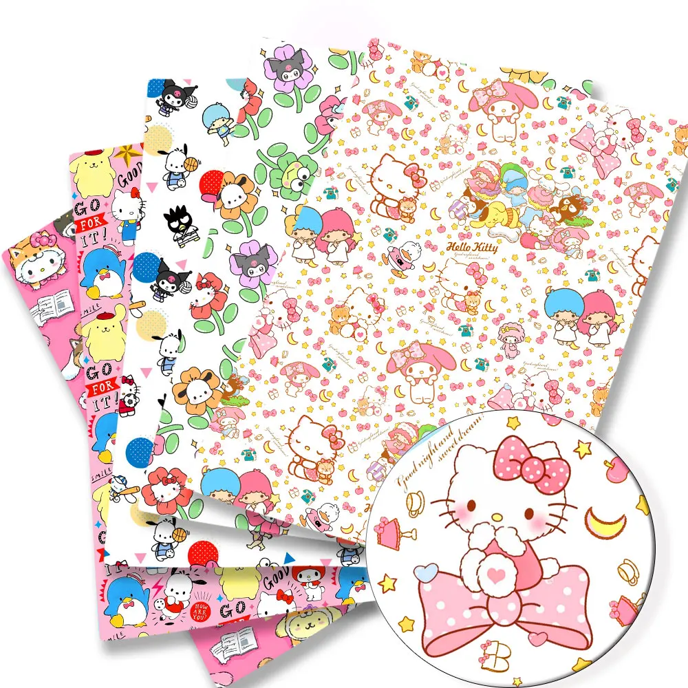 Hello Kitty sanrio Cartoon cotton fabric Patchwork Tissue Kid Home ...