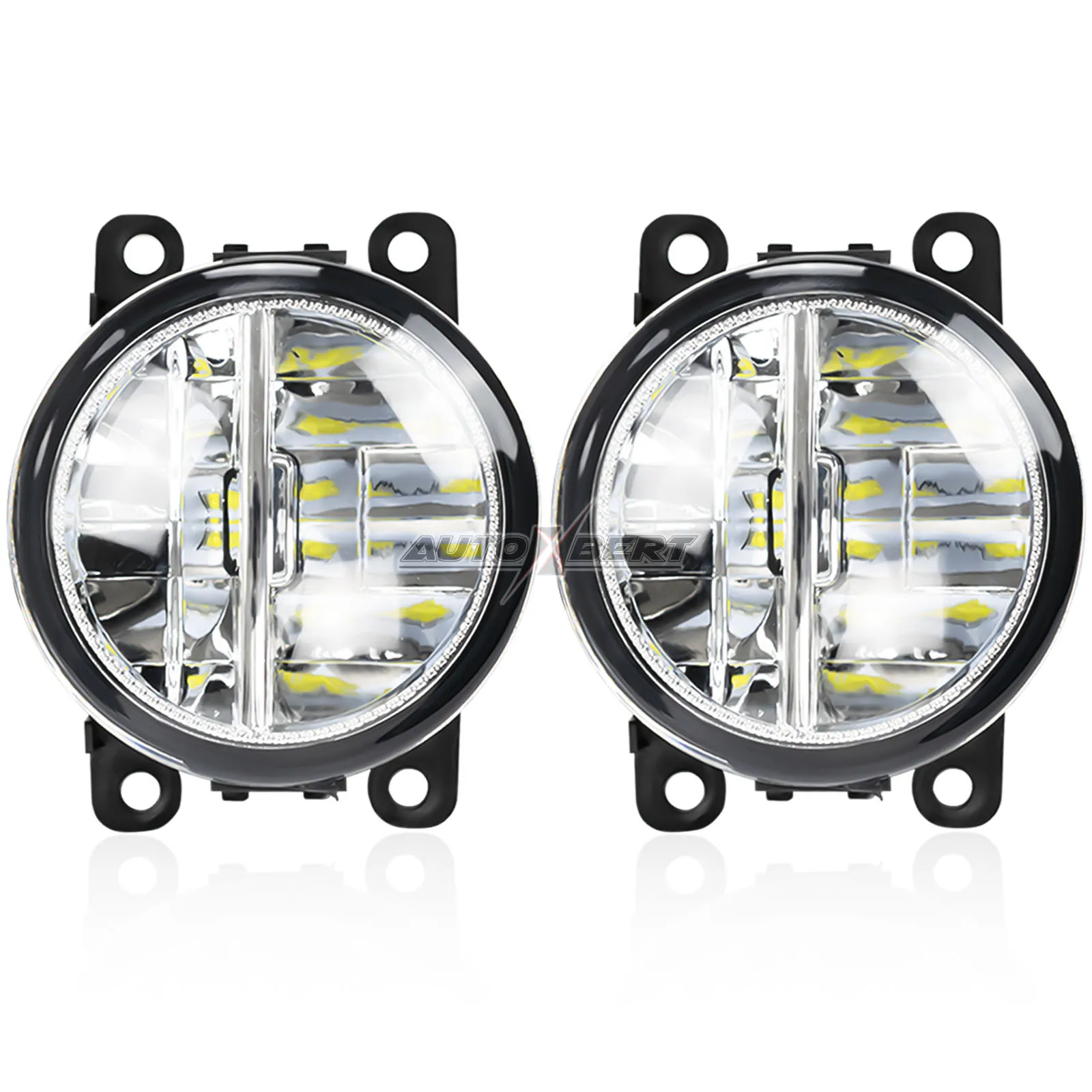 1Pair Front Bumper Fog Light White DRL Headlight For Renault Clio IV ...