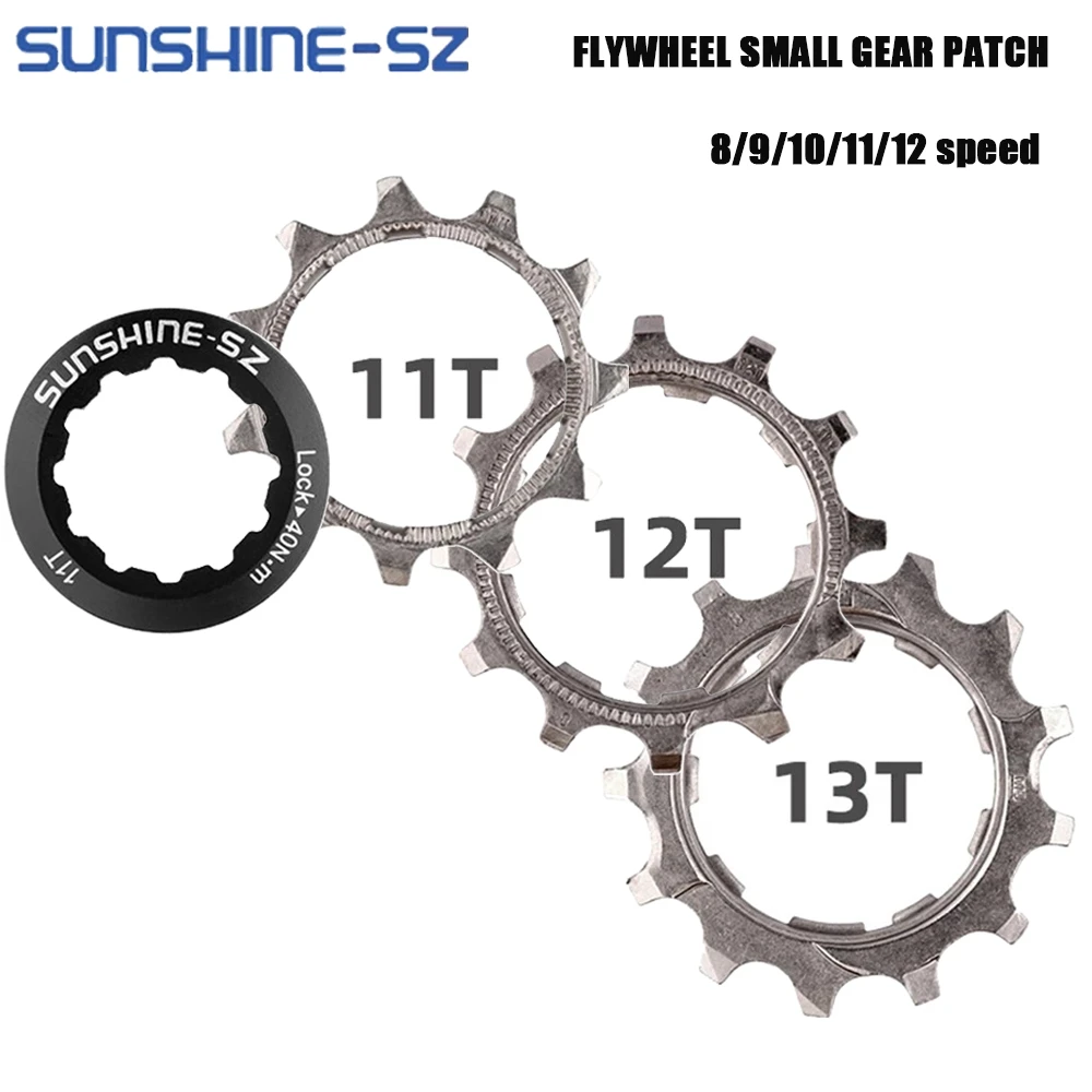 SUNSHINE Cassette Bicycle Ratchet Cog 11 12 13T Sprocket 12 8 9 11 ...