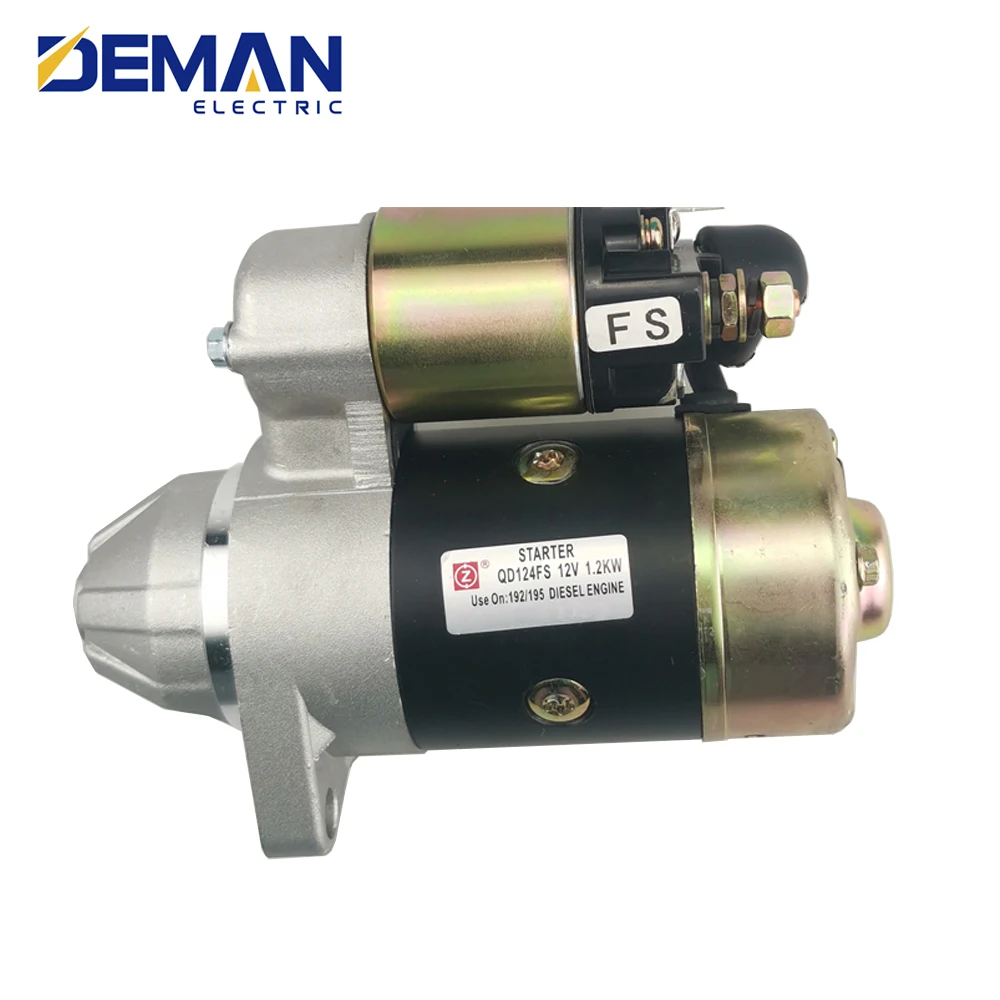 12V 1.2KW QD124FS Starter Motor Copper Made Engine Motor Electric fast ...
