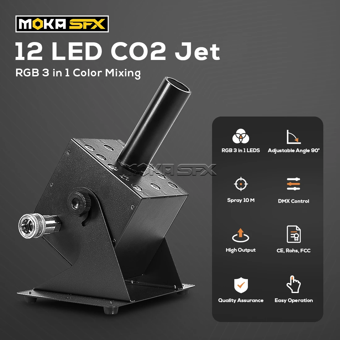 Multi Angle Stage Led CO2 Machine DJ Light Cryo Cannon Gun Led Column ...