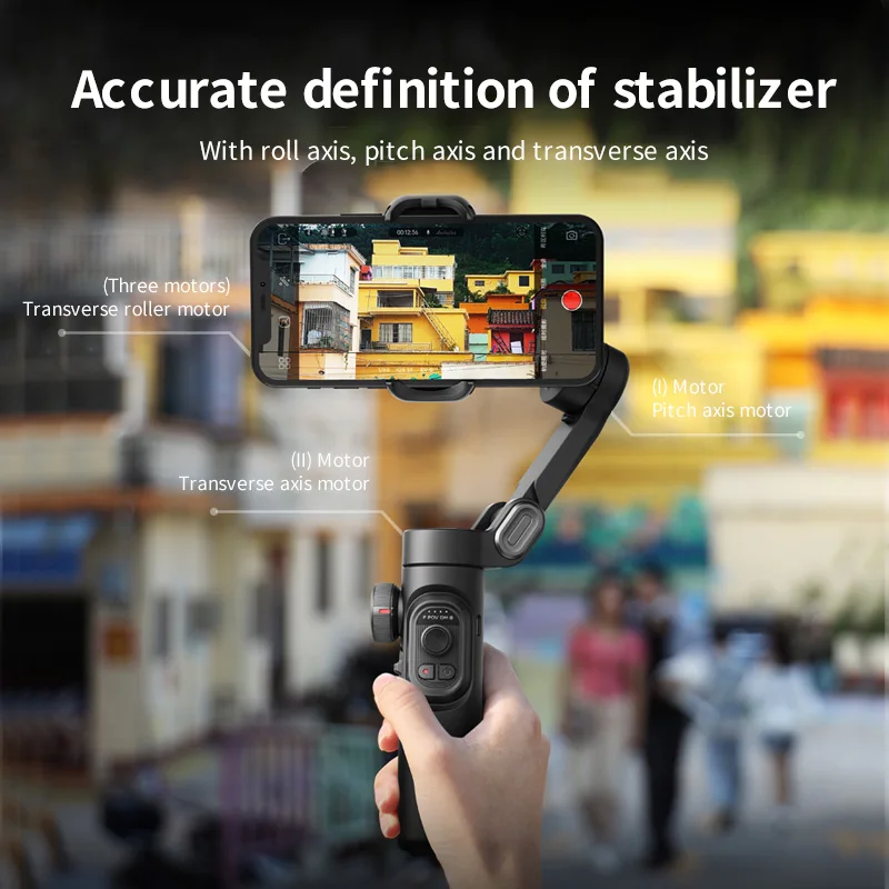 AOCHUAN XE3 Axis Handheld Gimbal Dobrável Smartphone Celular Gravação ...