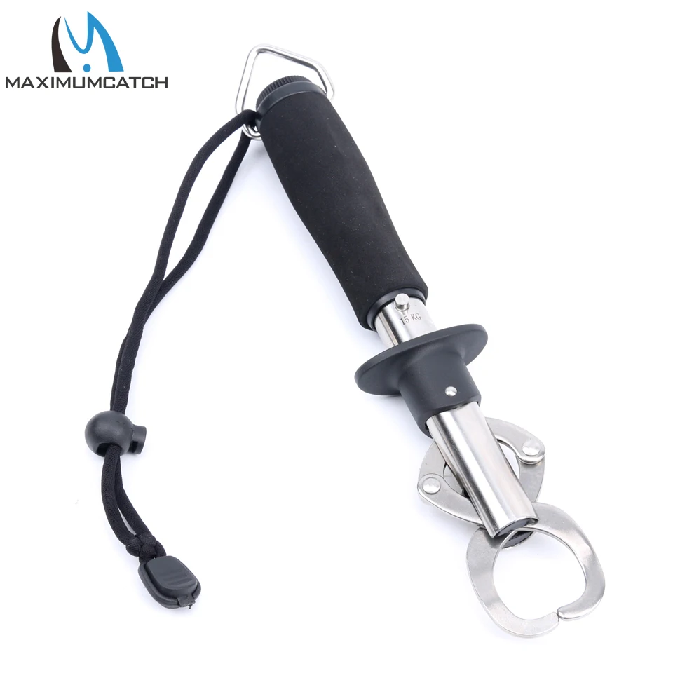 Maximumcatch Stainless Steel Fish Lip Gripper With Scale Fishing Tool ...