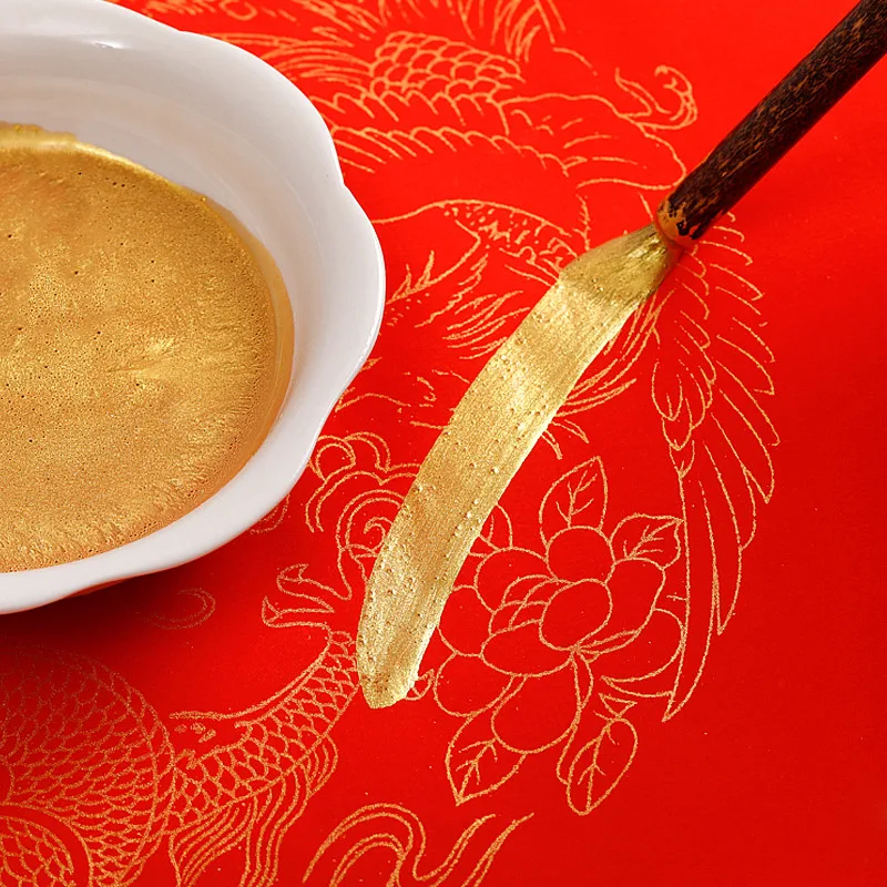 60g-Gold-Chinese-Calligraphy-Ink-Metallic-Golden-Paint-Brush-Ink-For ...
