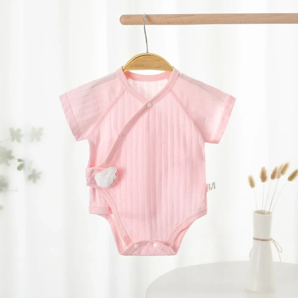 AYNIGIELL Baby Clothes Boy/Girl Baby Bodysuit Summer Clothes Solid ...