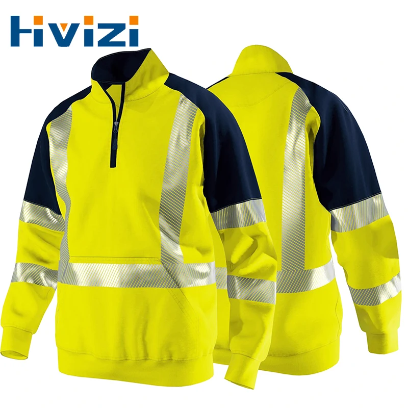 Men-Hi-Vis-Viz-Safety-Security-Pullover-Hoodie-High-Visibility-Workwear ...
