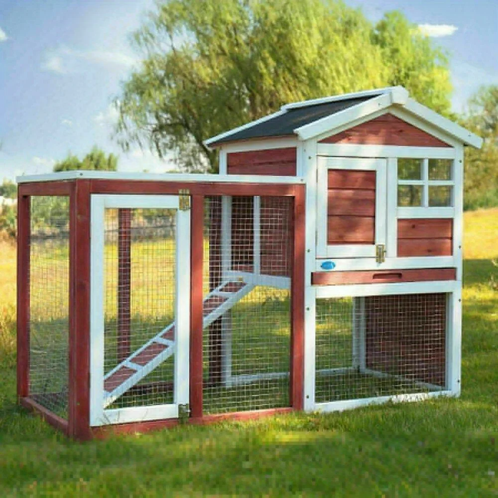 Outdoor Wooden Pet Hutch – The Critter Hut