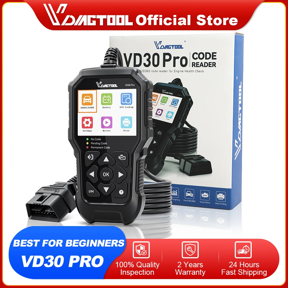 VDIAGTOOL-VD30-Pro-OBD2-Scanner-Diagnostic-Tools-for-Cars-and-Trucks ...