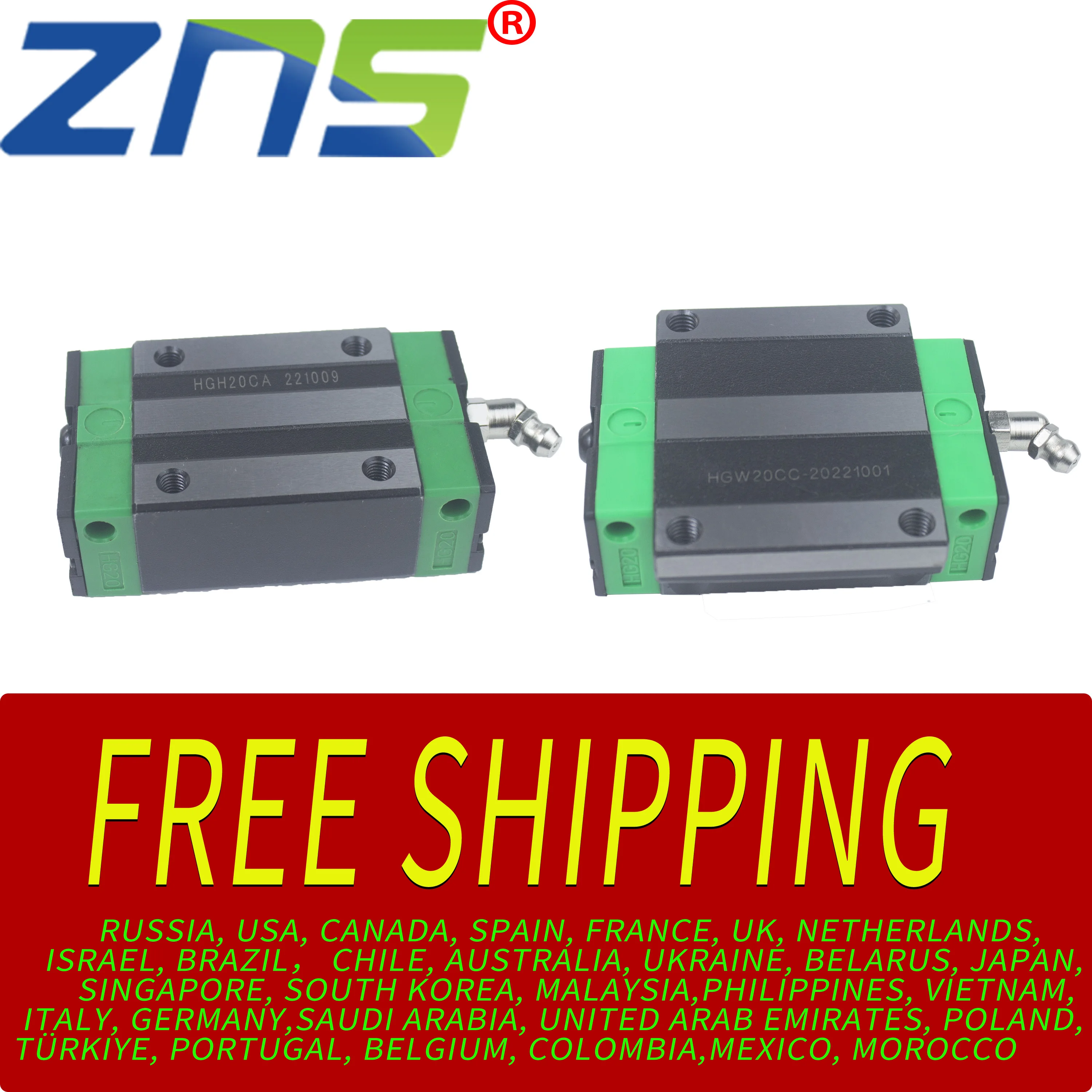 Free-shipping-high-precision-CNC-accessories-HGH20CA-HGW20CC-block ...
