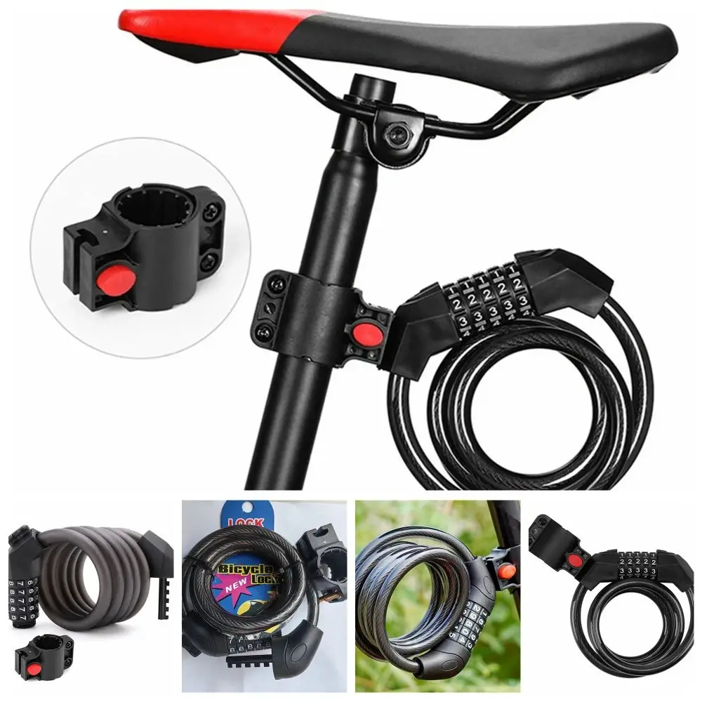 Steel-Wire-5-Digit-Code-Bicycle-Lock-Anti-theft-Universal-5-Digit-Bike ...