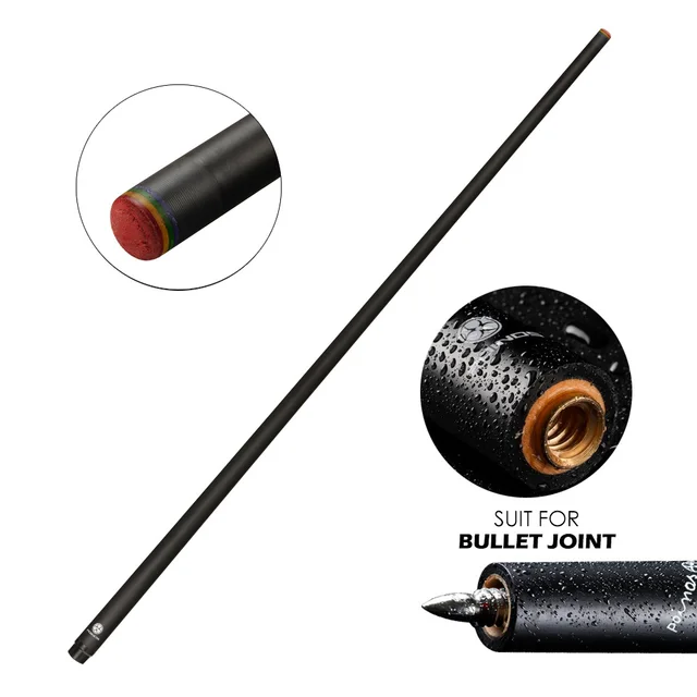 PREOAIDR Single Shaft Carbon Fiber Billiard Pool Cue Uniloc Bullet ...