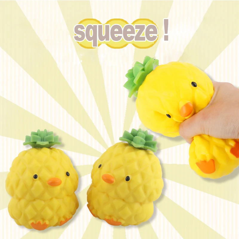 LUCKKIN-1pc-Duck-Pineapple-Squishy-Needoh-Stress-Relief-Toy-Animal-Duck ...