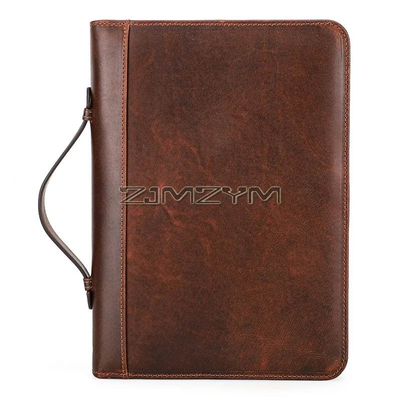 Bible-Cover-for-Men-Zippered-A5-Notebook-Cover-Leather-Bible-Book ...
