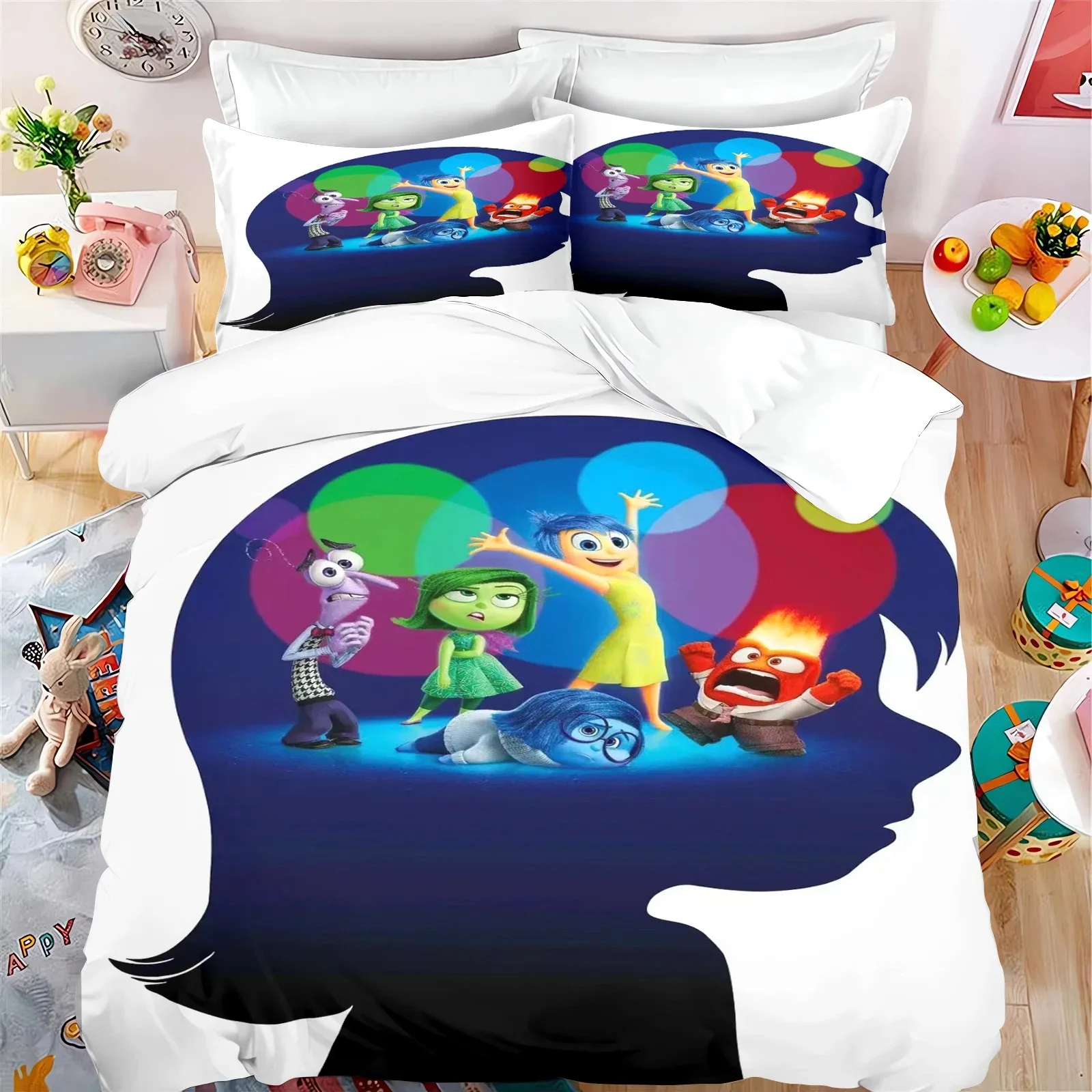 Disney-Inside-Out-Bedding-Set-animated-duvet-cover-Cartoon-Children ...