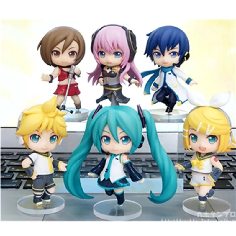 Original 7cm 7style Hatsune Miku virtual singer Anime action figure 3D ...
