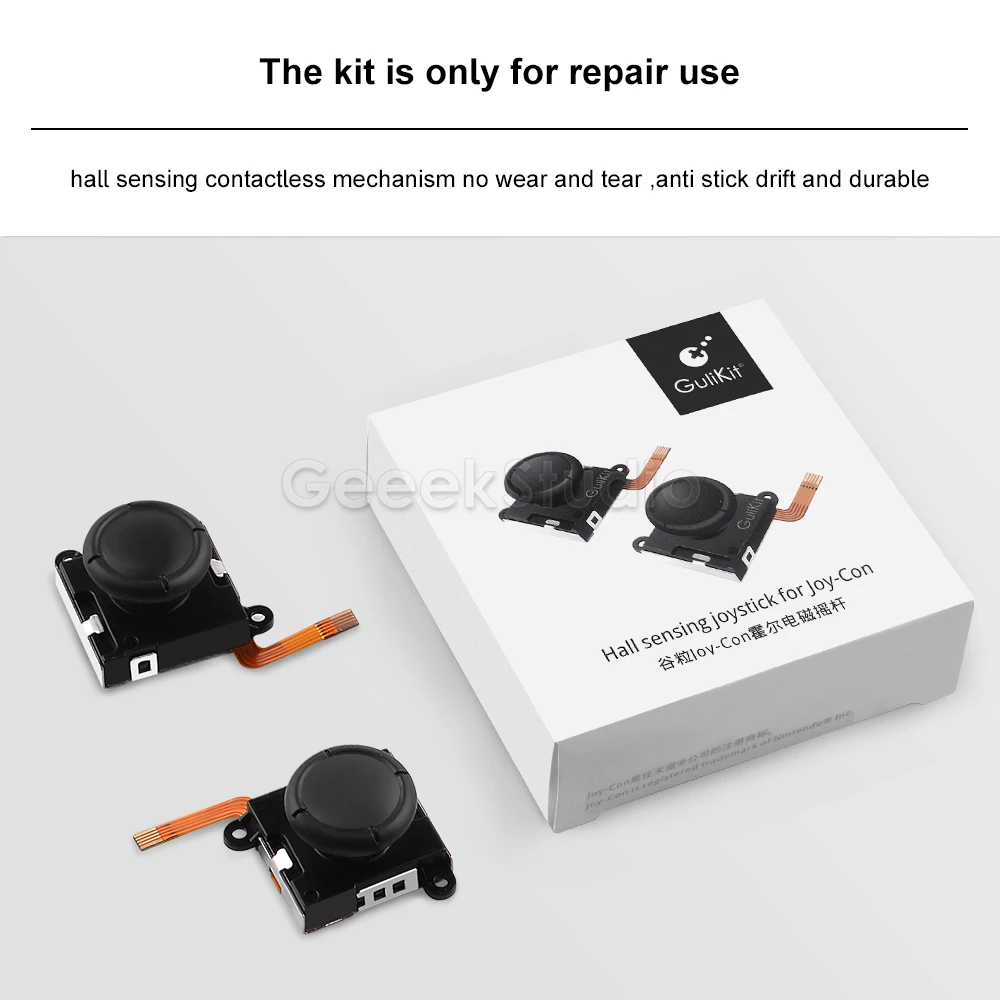 Gulikit Hall Sensing Joystick for JoyCon Replacement No Drifting Electromagnetic Stick for ...