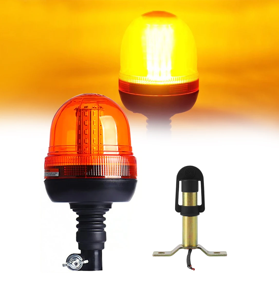 60-Led-Noodstroboscooplicht-Amber-Knipperend-Waarschuwingslampje-12V ...