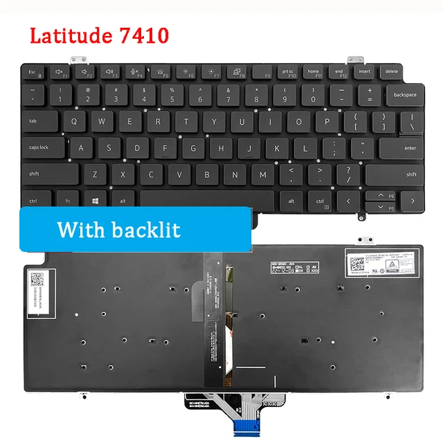 Backlit Keyboard YIJIATech For Dell Latitude 7420 7410 5420 Laptops ...