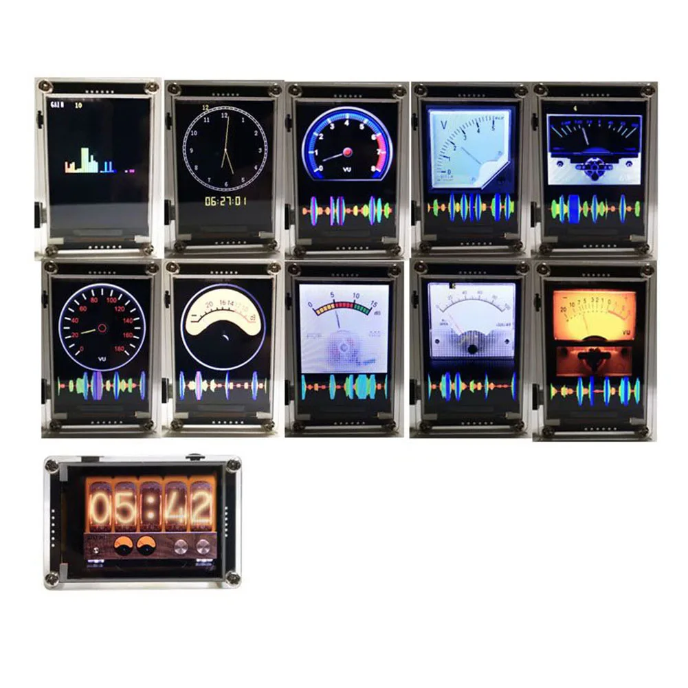 Compact-VU-Meter-Music-Level-com-HD-LCD-Display-True-Color-Simulation ...