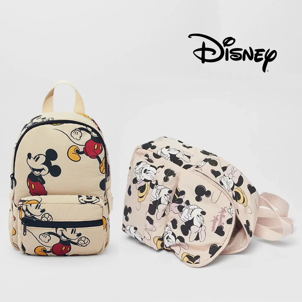 Disney Mickey Mouse Kids Backpack Cartoon Minnie Pattern Backpack Bag ...