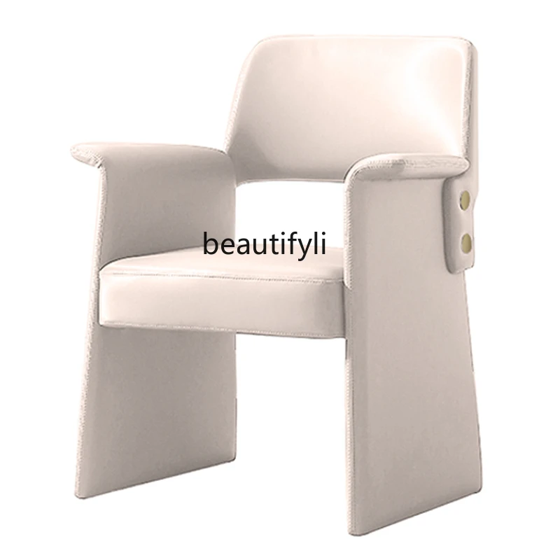 Simple-Modern-Leather-Negotiation-Leisure-Chair-Backrest-Armchair-Hotel ...
