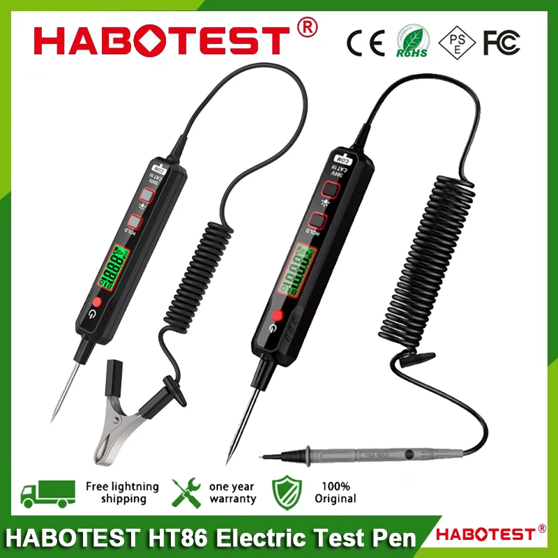 HABOTEST HT86 Pen Multimeter Digital Electric Test Pen Probe Detector ...
