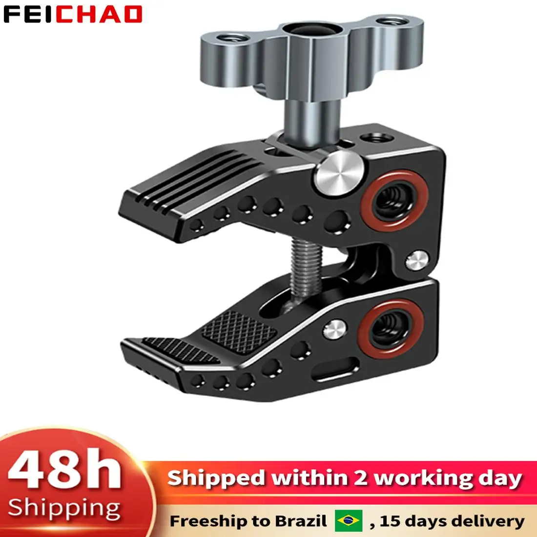 Super-Clamp-Crab-Claw-Dual-Ball-Head-Mount-Magic-Arm-1-4-3-8-Adapter ...