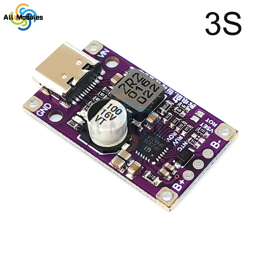 Multi-Cell-2S-3S-Type-C-USB-Boost-Converter-Step-Up-Power-Module-LiPo ...