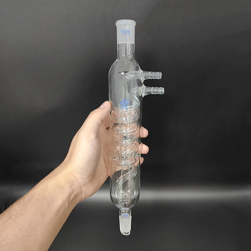 Snake reflux condenser,E.L. 200mm/250mm/300mm,Joint 19/26,High capacity ...