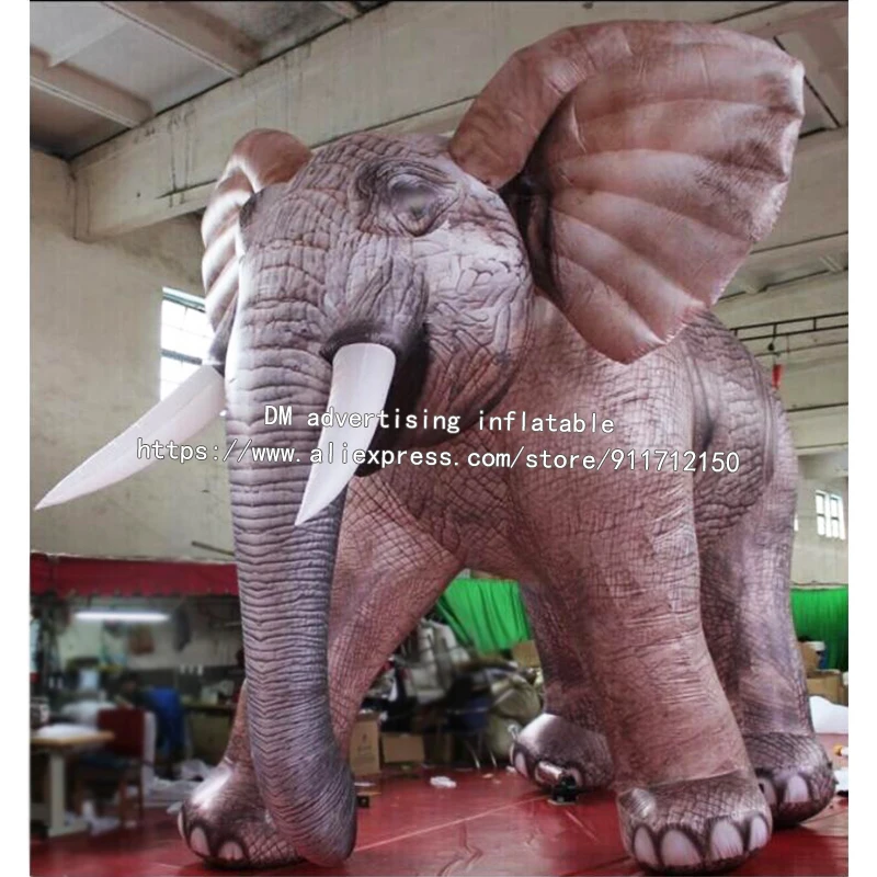 Free Shipping Giant Inflatable Elephant Balloon Cartoon with Blower for ...