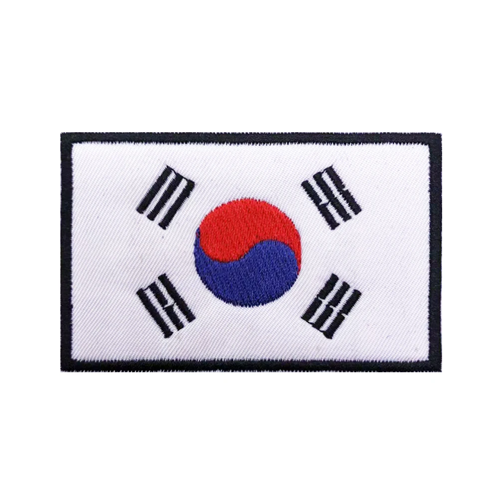 Parches-de-bandera-coreana-para-el-brazo-parche-bordado-de-gancho-y ...
