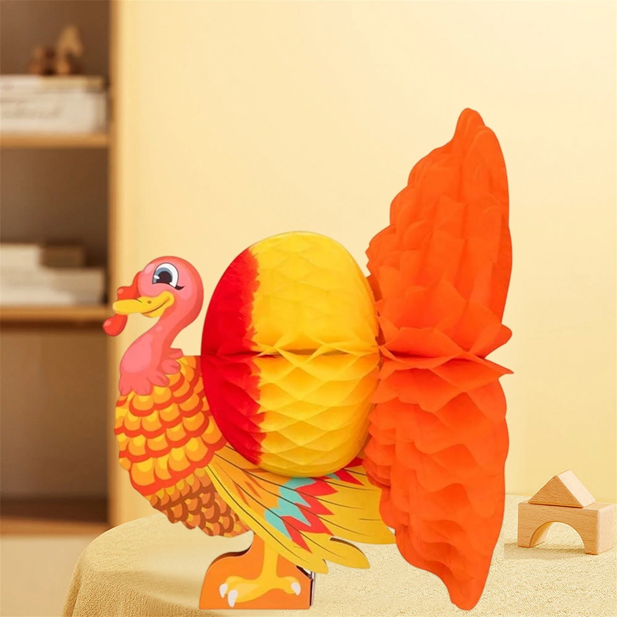 Thanksgiving Decorations Set of 3 Festive Turkey Centerpieces for Home ...