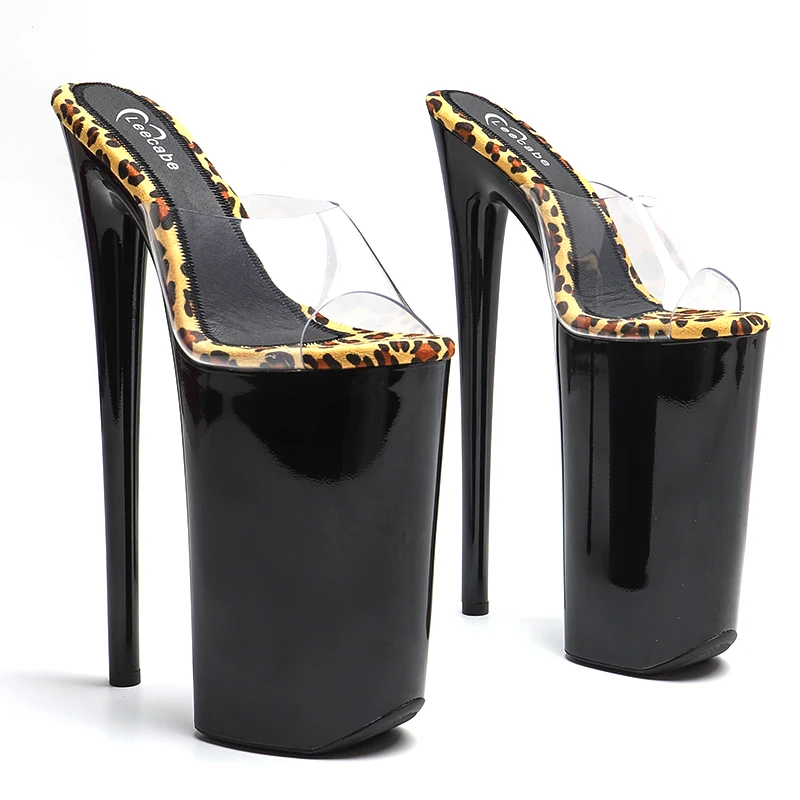 Leecabe-26CM-10inches-Clear-PVC-upper-High-Heel-platform-sexy-exotic ...