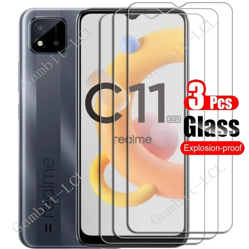 1-3PCS-Tempered-Glass-For-Realme-C11-2020-6-52-Protective-Film-ON ...