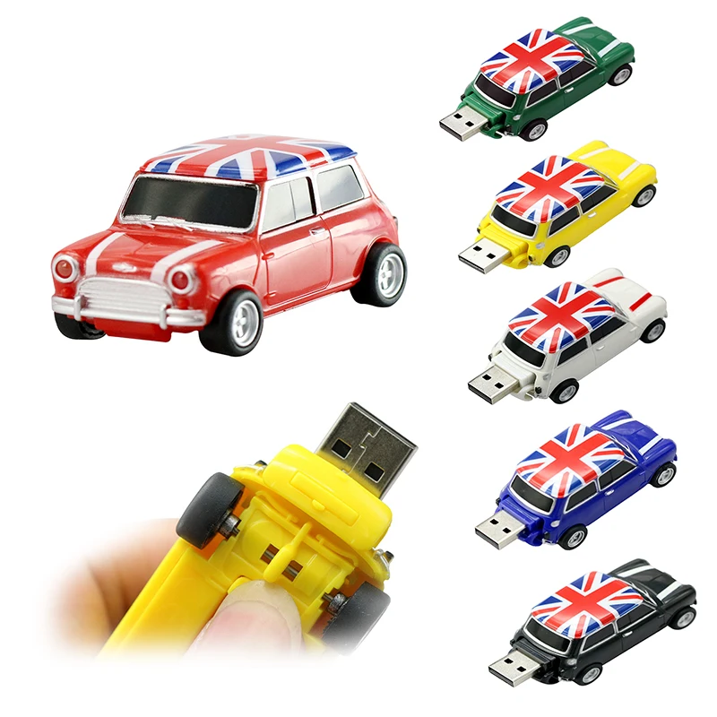 USB Flash Drive England Mini Cooper Car Pendrive 16GB Flash Memory 32GB ...