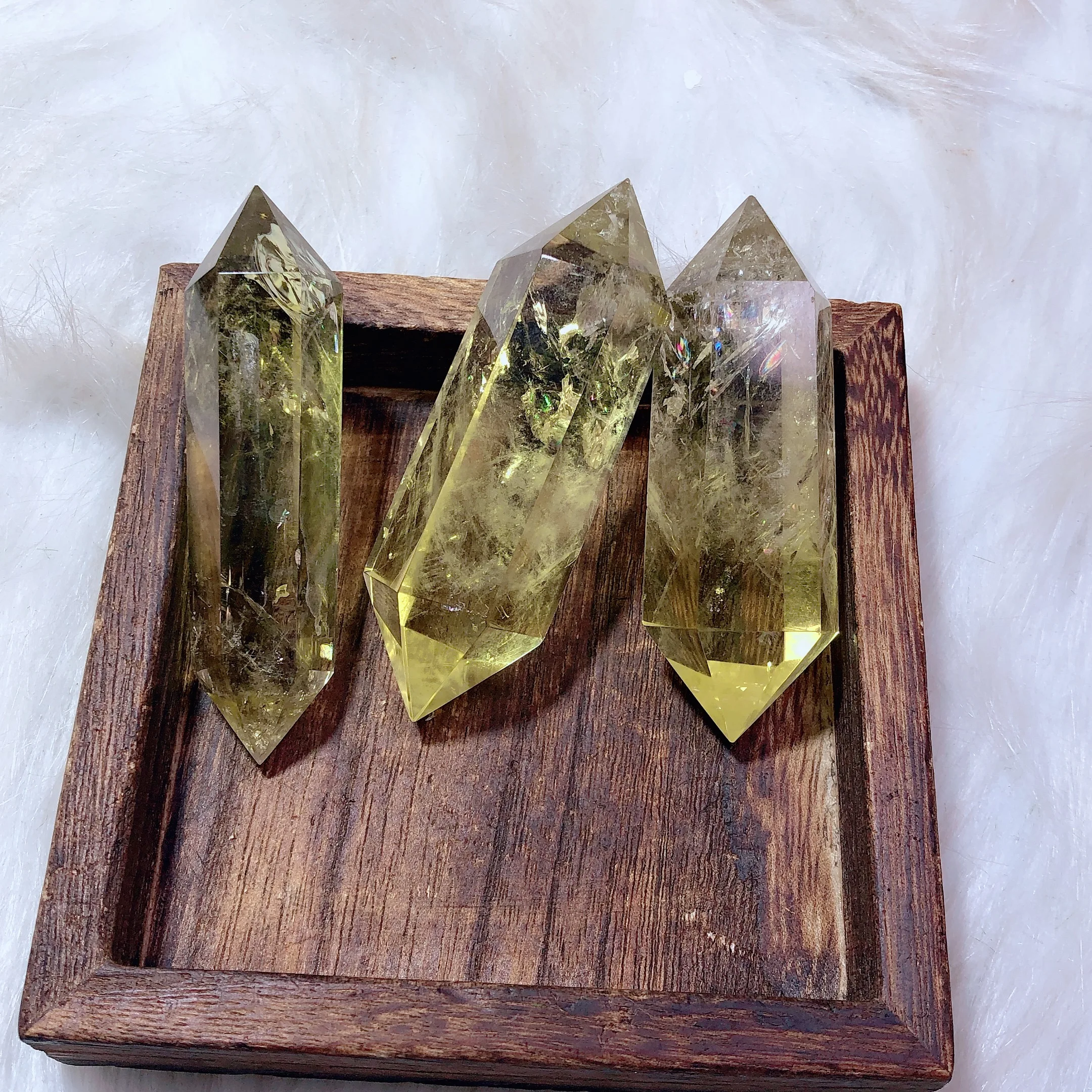 Natural-Crystals-Citrine-DT-Tower-Rainbow-High-Quality-Point-Mineral ...