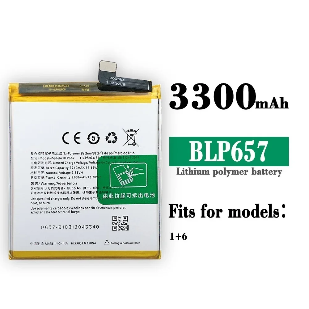 NEW-Replacement-Battery-For-Oneplus-6-A6001-BLP657-3300mAh-High ...