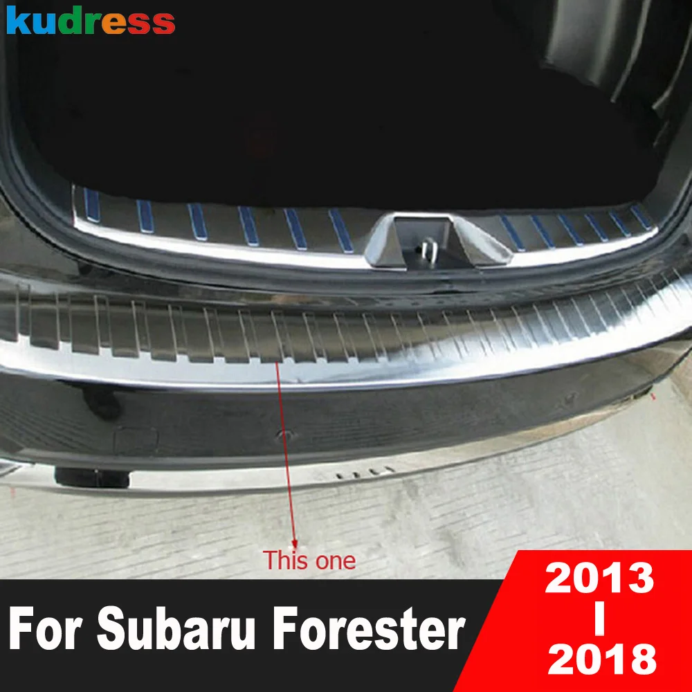 Rear-Trunk-Bumper-Cover-Trim-For-Subaru-Forester-2013-2018-Stainless ...